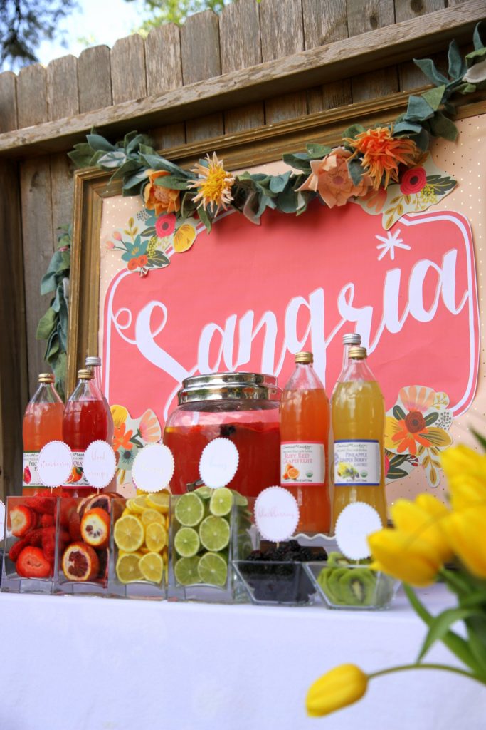 the prettiest sangria bar